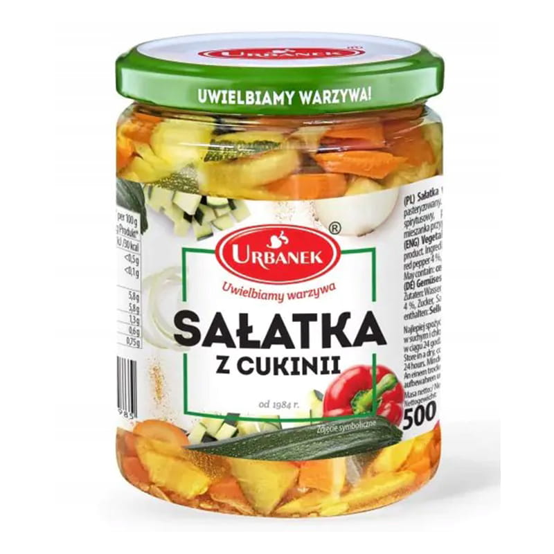 Urbanek Sałatka z cukinii 500 g - eMaja24